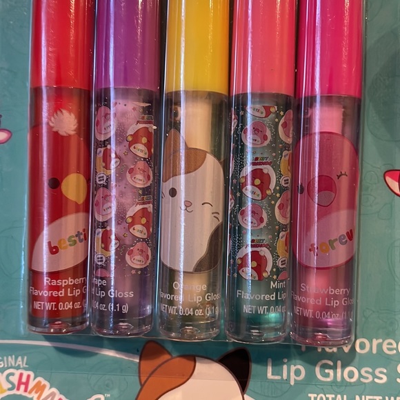 Squishmallows | Toys | Squishmallows Lip Gloss Set Flavored Nwt 5 Tubes ...